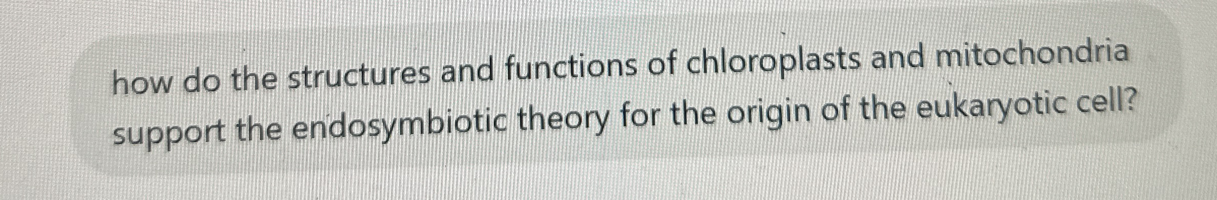how do the structures and functions of chloroplasts | Chegg.com