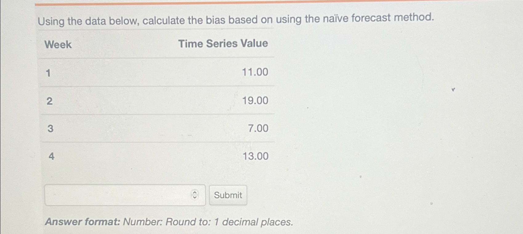 Solved Using the data below, calculate the bias based on | Chegg.com