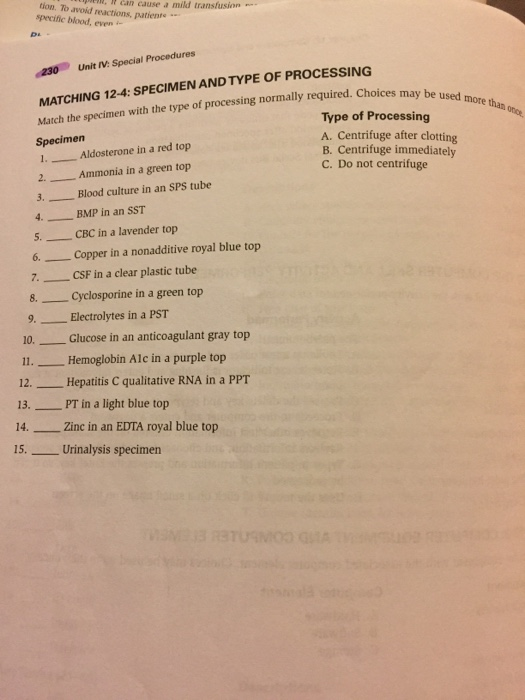 Solved tion. To avoid reactions, patiente specific blood, | Chegg.com