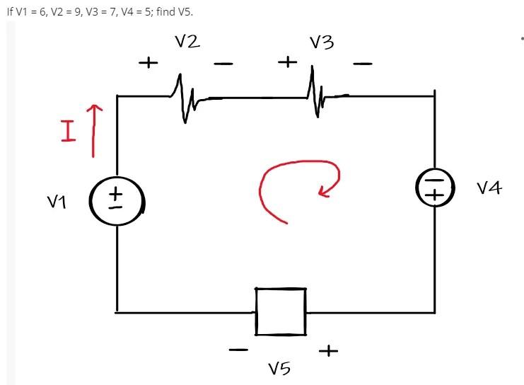 Solved If V1 = 8, V2 = 2, V3 = 1, V4 = 7, and V5 = 6, find | Chegg.com