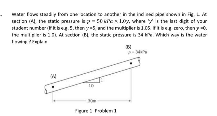 Solved Water flows steadily from one location to another in | Chegg.com