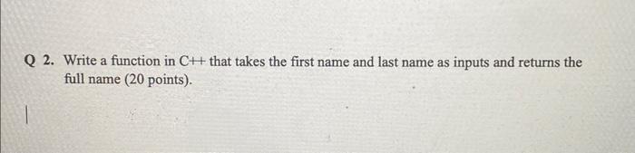 Solved you can use a random first and last name in this | Chegg.com