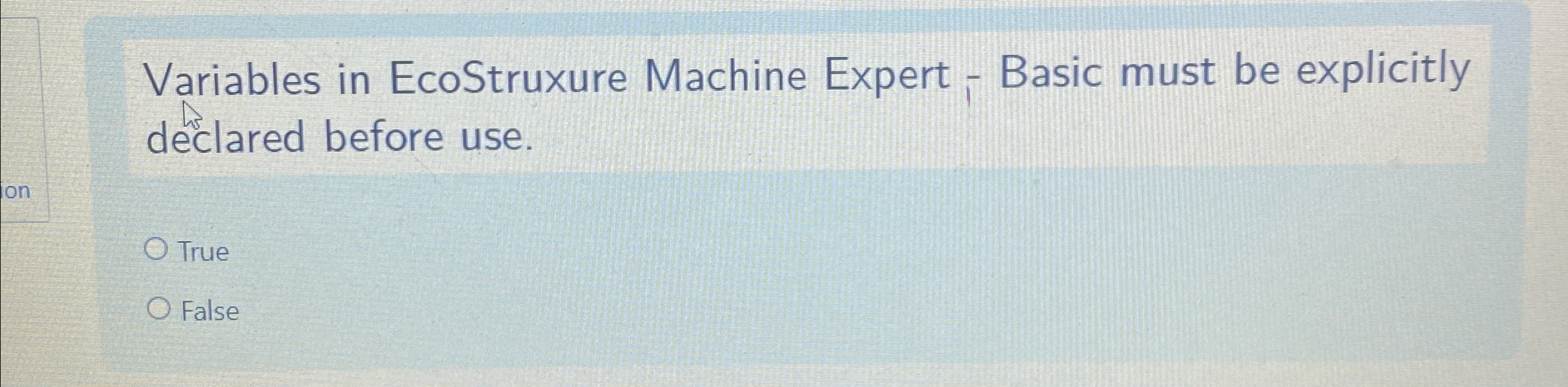 Solved Variables in EcoStruxure Machine Expert - ﻿Basic must | Chegg.com