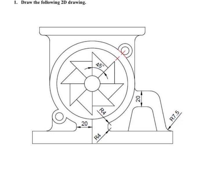 Solved Using AutoCAD, draw the following:asap, please | Chegg.com