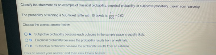 Solved Classify the statement as an example of classical | Chegg.com
