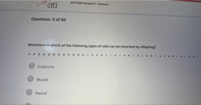 Mutations in which of the follewing tyees of taits | Chegg.com