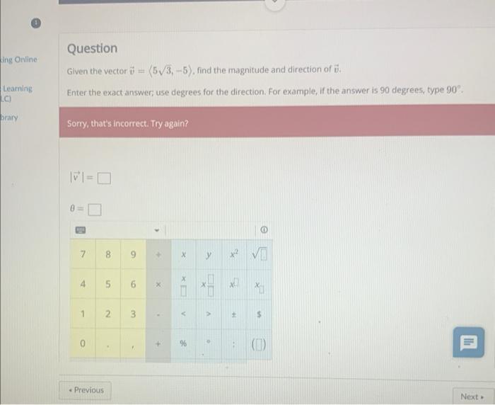 Solved ing Online Learning LC) brary Question Given the | Chegg.com