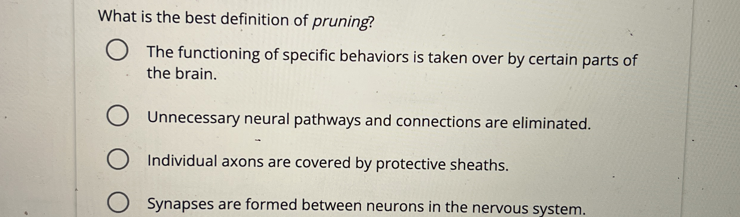 What is the best definition of pruning?The | Chegg.com