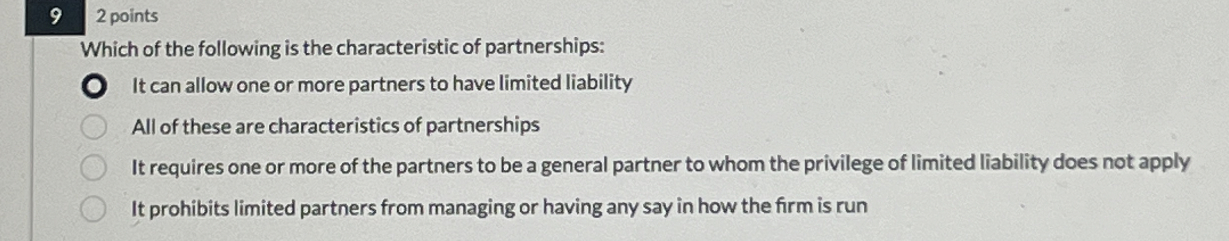 Solved 92 ﻿pointsWhich of the following is the | Chegg.com