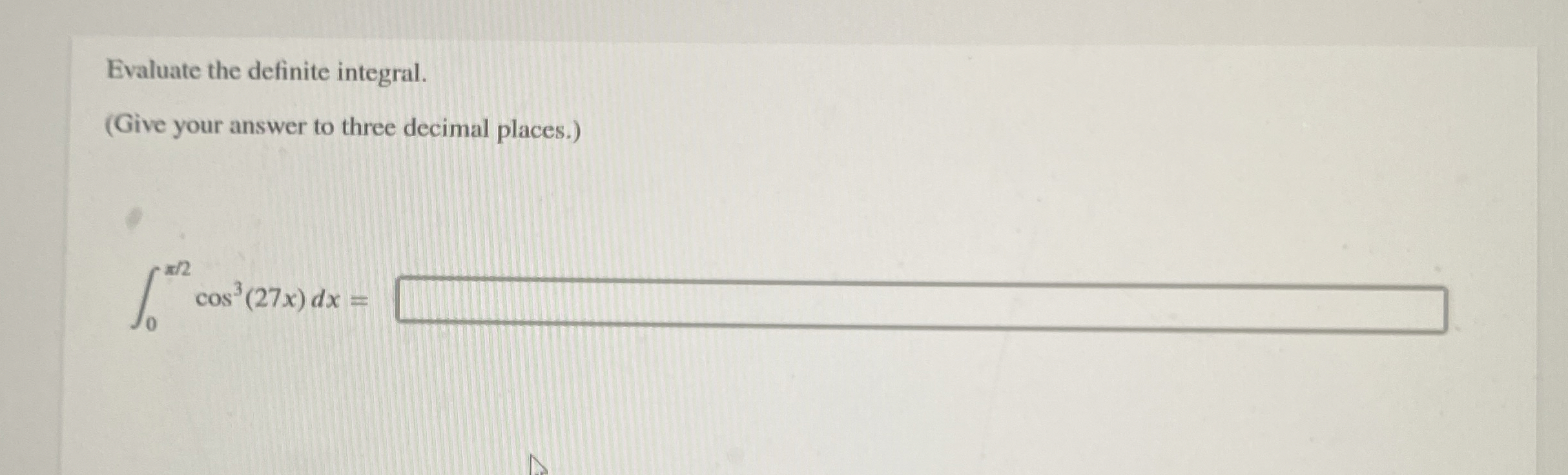 Solved Evaluate the definite integral.(Give your answer to | Chegg.com