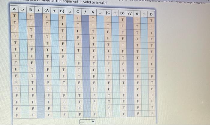 Solved Fill in the truth table below to determine the | Chegg.com