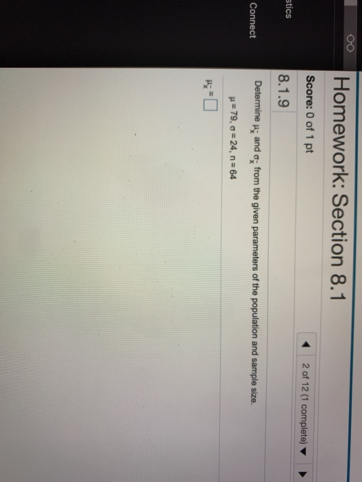 Solved Homework Section 8 1 Score 0 Of 1 Pt 2 Of 12 1