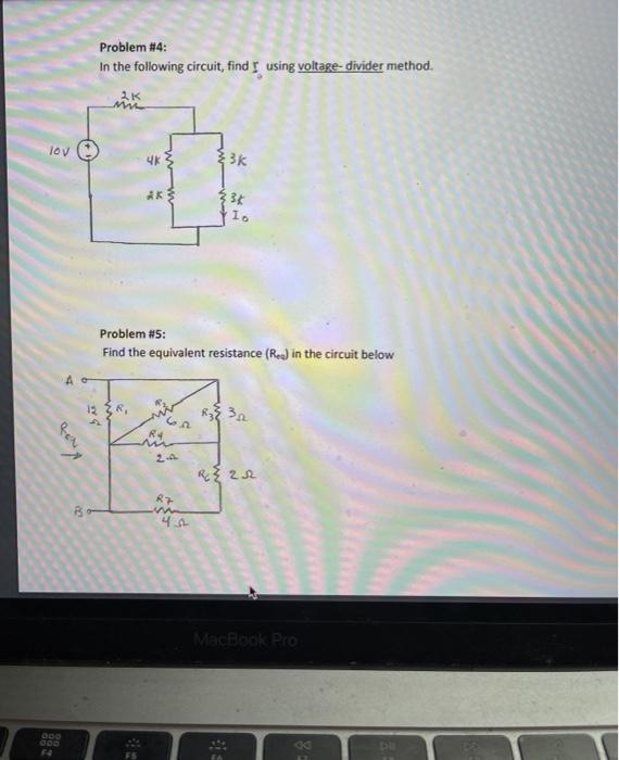 Solved Problem #4: In the following circuit, find I using | Chegg.com