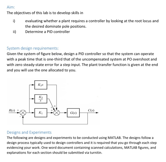 Design PID controller using the Root Locus method 1. | Chegg.com