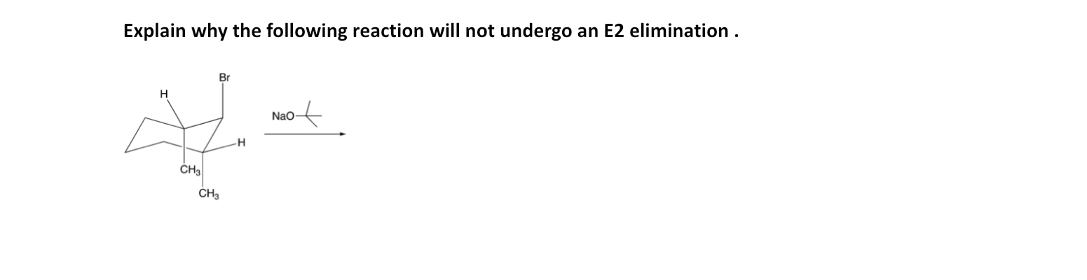 Solved Explain why the following reaction will not undergo | Chegg.com