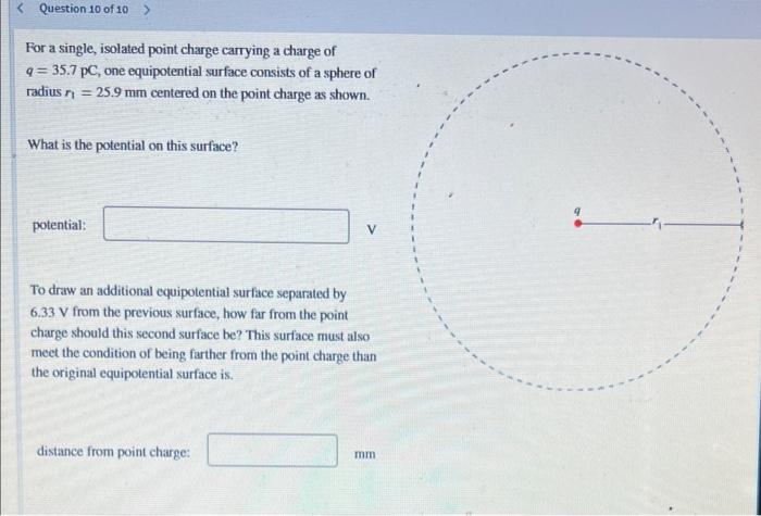 Solved For a single, isolated point charge carrying a charge | Chegg.com