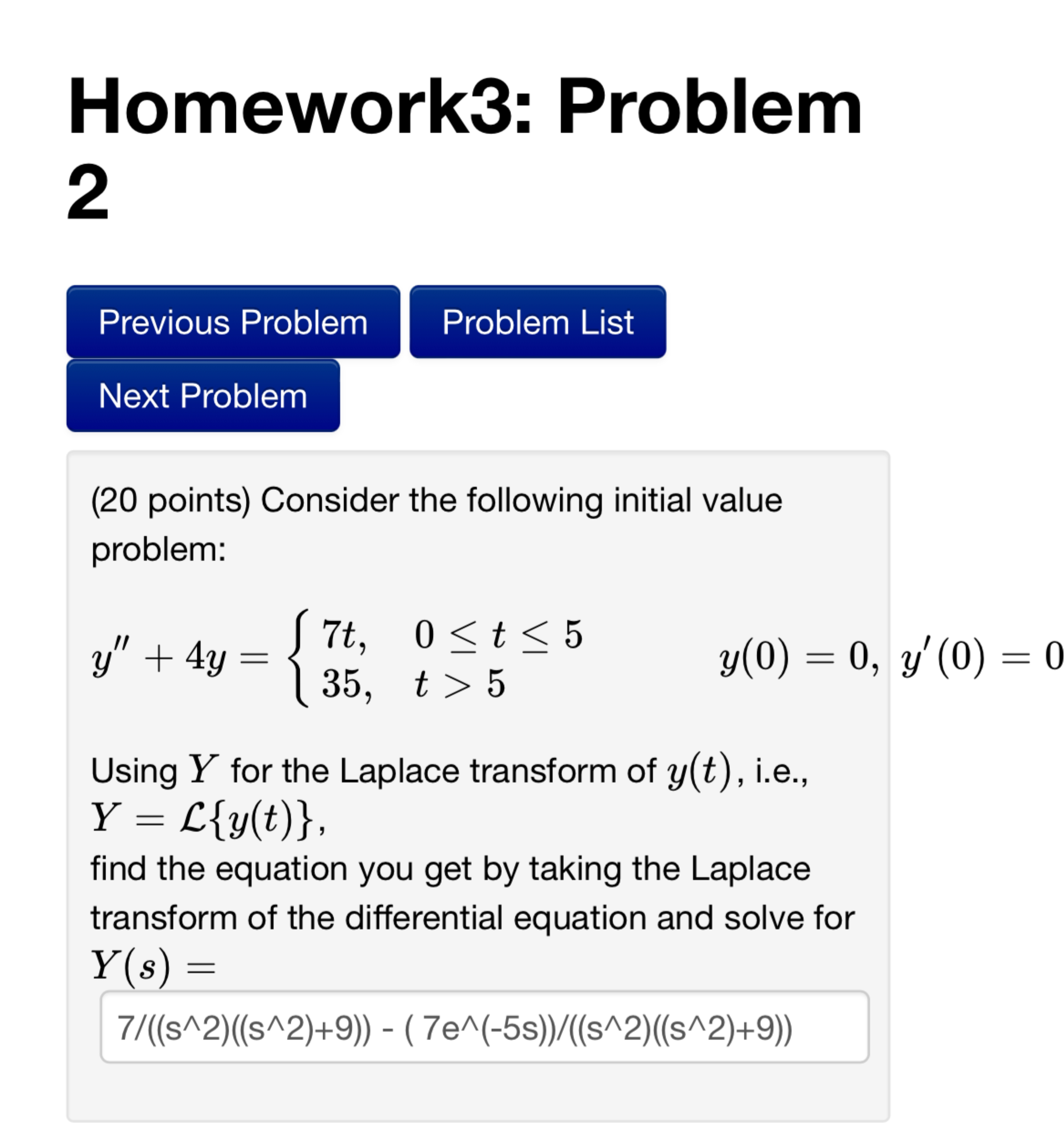 Solved (20 ﻿points) ﻿Consider the following initial | Chegg.com