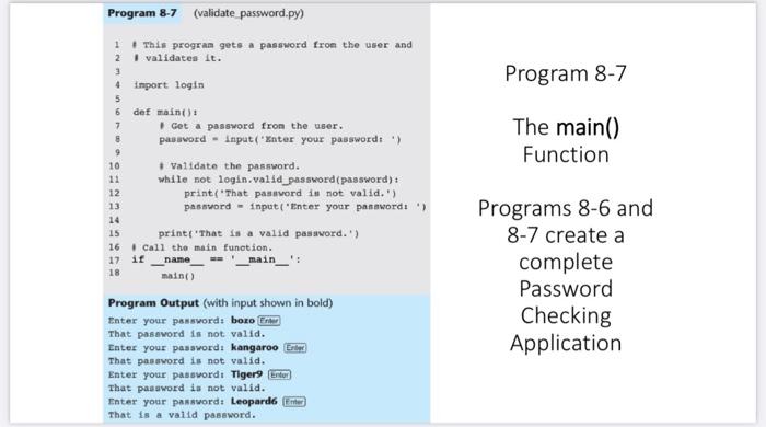Solved - Program 8-6 contains another function called, | Chegg.com