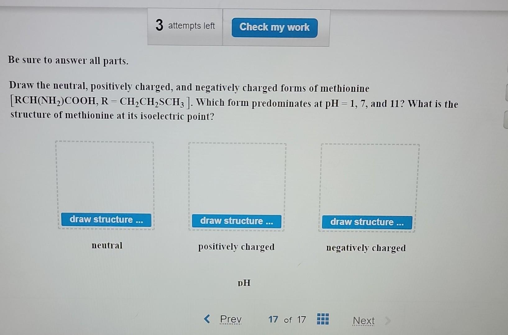 Solved Be sure to answer all parts. Draw the neutral, | Chegg.com