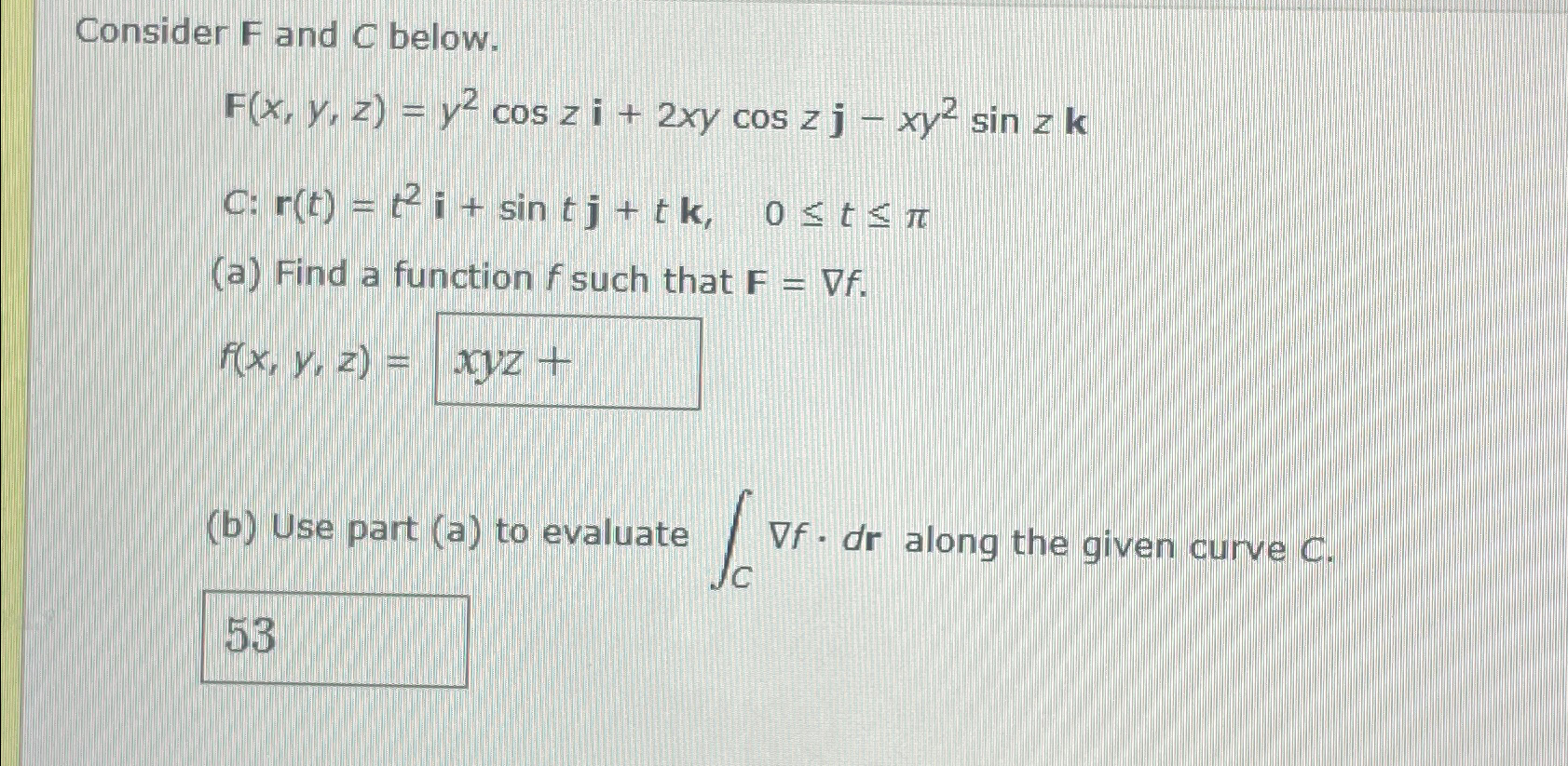 Solved Consider F ﻿and C | Chegg.com