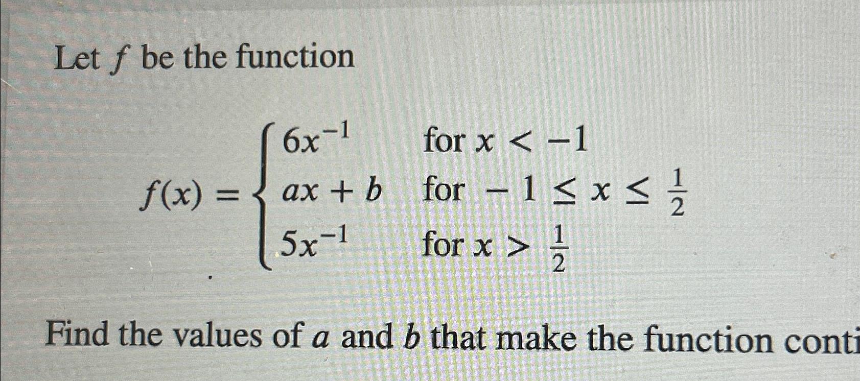 Solved Let f ﻿be the | Chegg.com