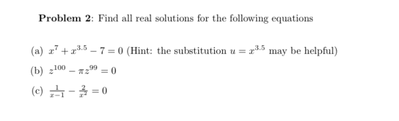 Solved Instructionsmake sure to show all workProblem 1: For | Chegg.com
