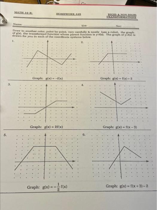 Drww in another color, polint by point. very | Chegg.com