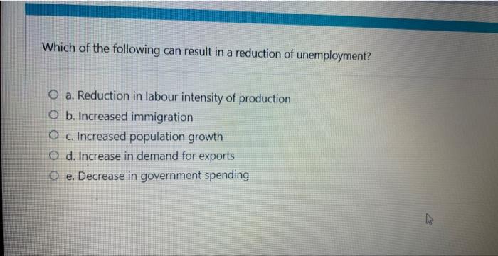 Solved Which of the following can result in a reduction of | Chegg.com