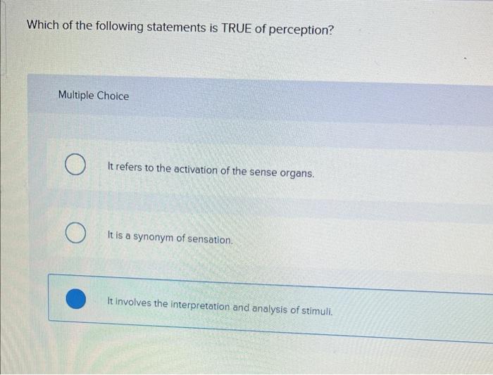 Solved Which of the following statements is TRUE of | Chegg.com