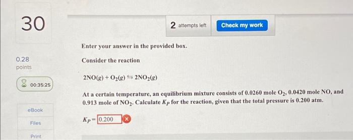 Solved 30 2 attempts left Check my work Enter your answer in | Chegg.com