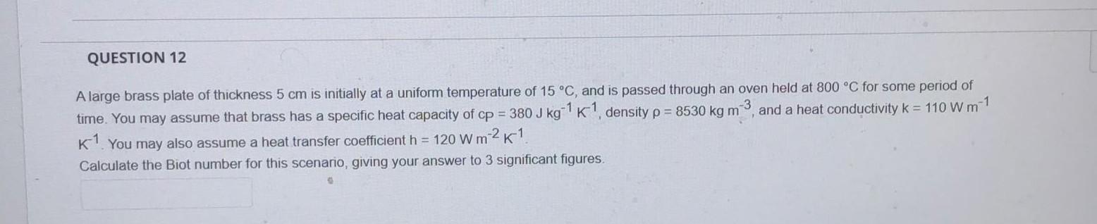 Solved For the brass plate in Q12 and using the analytical | Chegg.com