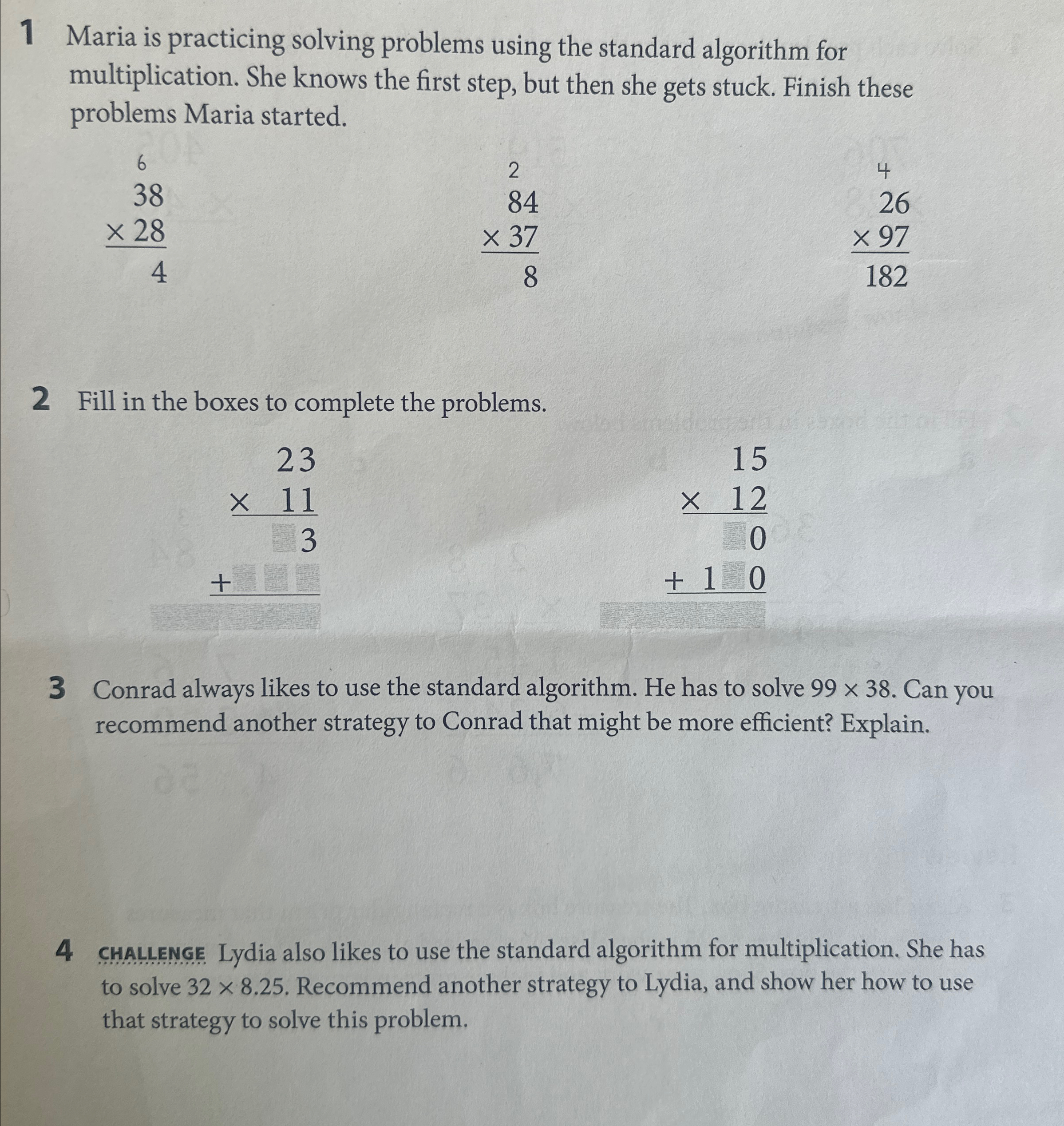 1 ﻿Maria is practicing solving problems using the | Chegg.com