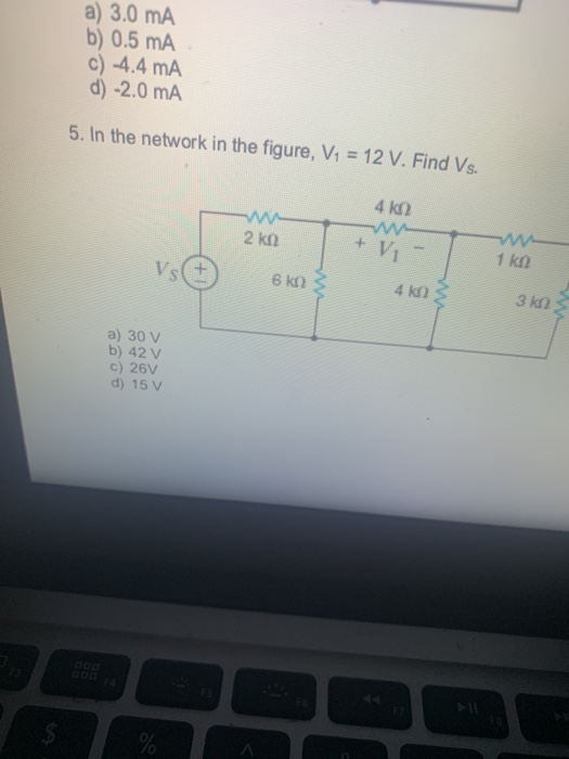 Solved in the network in the figure, V1 = 12V. Find Vs | Chegg.com