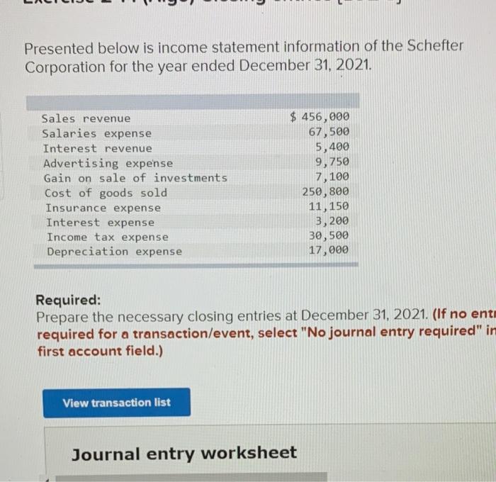 Solved Presented below is income statement information of | Chegg.com