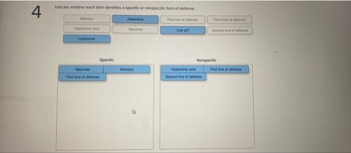 Solved Indicate whether ench item identifies a specific or | Chegg.com