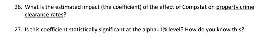 Solved Part III: Regression Compstat (a portmanteau for | Chegg.com