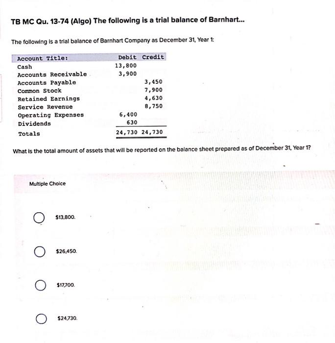 Solved TB MC Qu. 13-89 (Algo) Abbott Company purchased... | Chegg.com