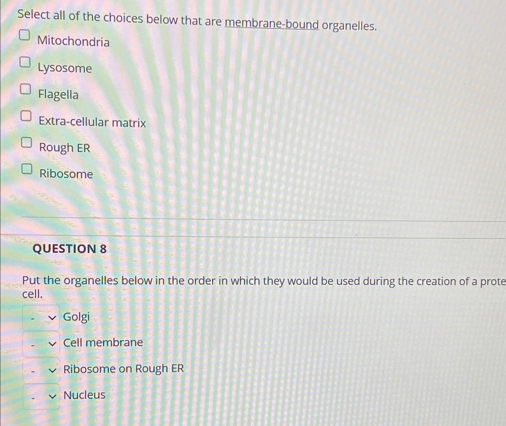 Solved Select all of the choices below that are | Chegg.com