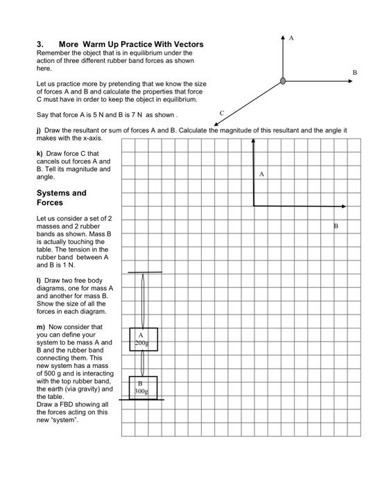 Solved 3. Warm Up Practice With Vectors We will first use | Chegg.com