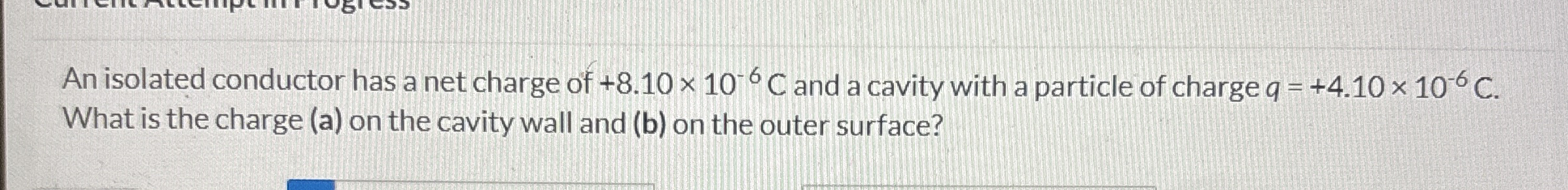 Solved An isolated conductor has a net charge of 8.10×10-6C | Chegg.com
