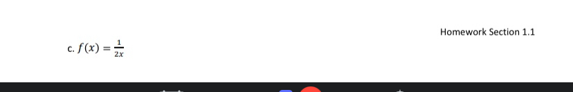 Solved Homework Section 1.1c. f(x)=12x | Chegg.com