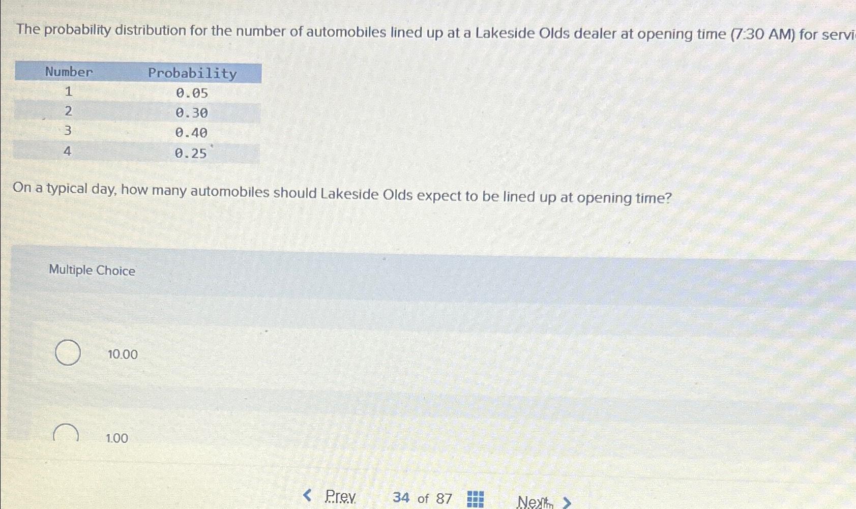 Solved The probability distribution for the number of | Chegg.com