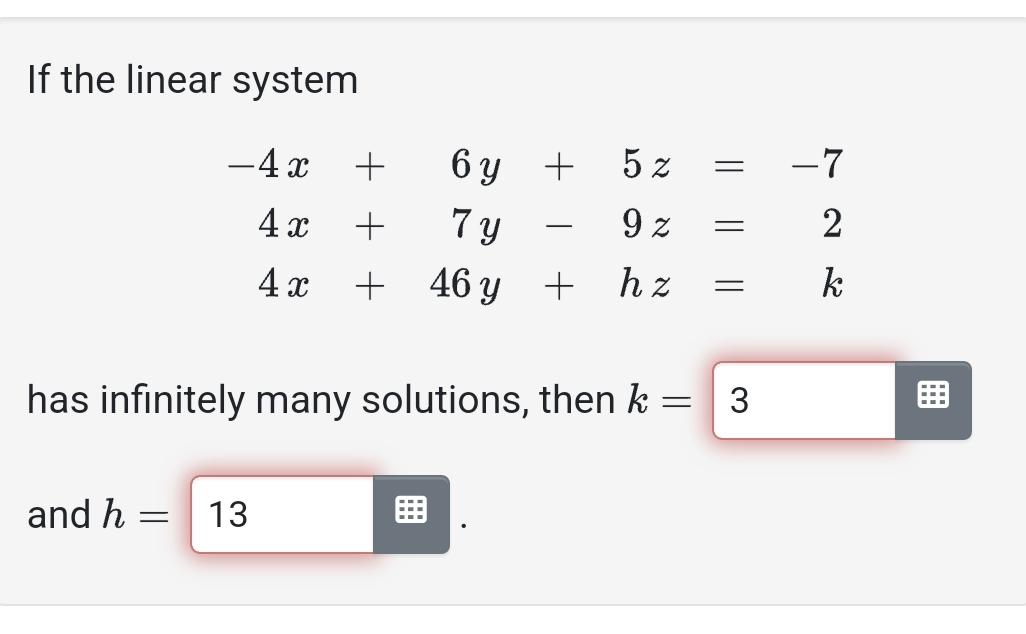 Solved If the linear | Chegg.com