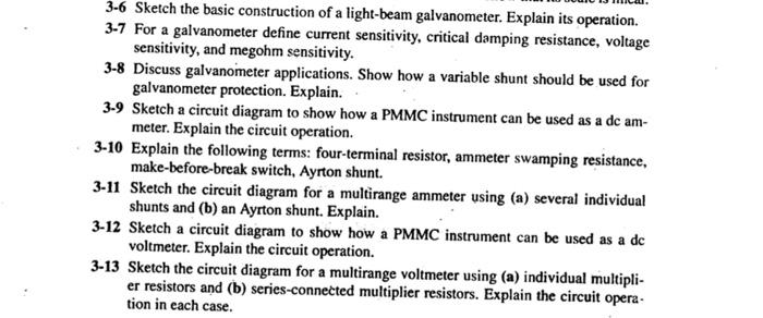 Solved 3-6 Sketch the basic construction of a light-beam | Chegg.com