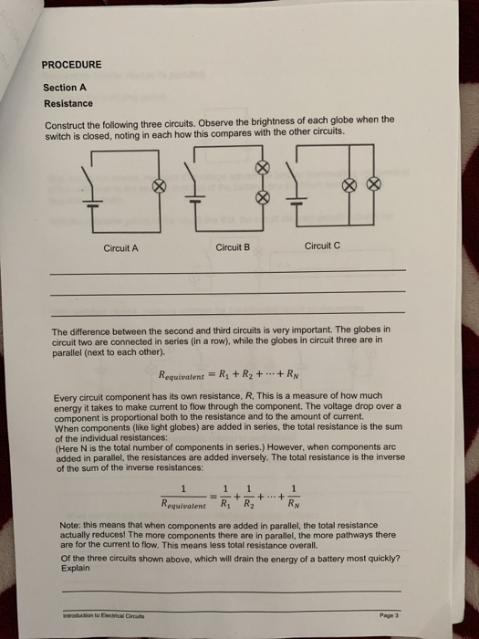 Solved LABORATORY EXPERIMENT Introduction to Electrical | Chegg.com