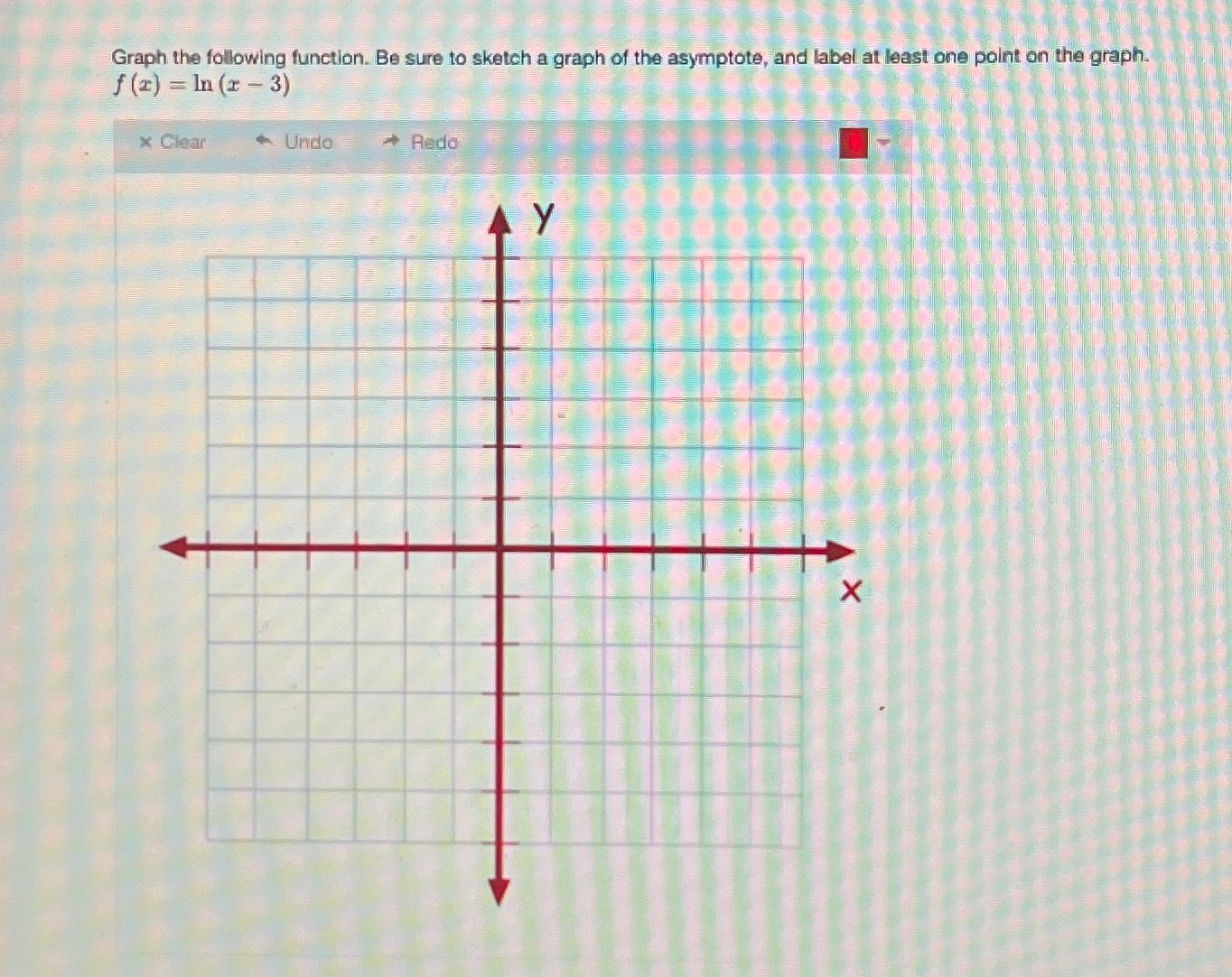 Solved Graph the following function. Be sure to sketch a | Chegg.com