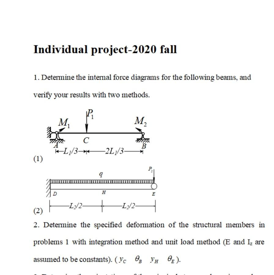 Solved M1= 0 KN.m M2=12 KN.m P1= 4 KN P2=4 KN L1=6 m L2= 6 m | Chegg.com