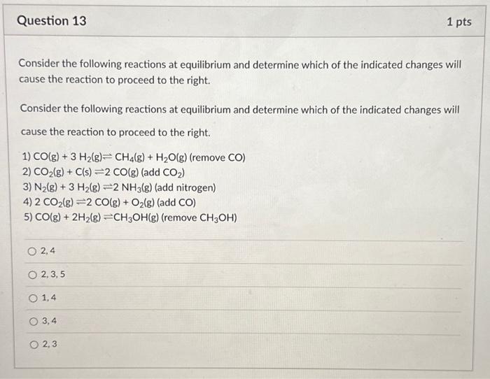 Solved What direction of the reaction is favored, if K≈1. | Chegg.com