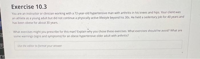 Solved Exercise 10.2 1. Define maximal aerobic capacity, | Chegg.com