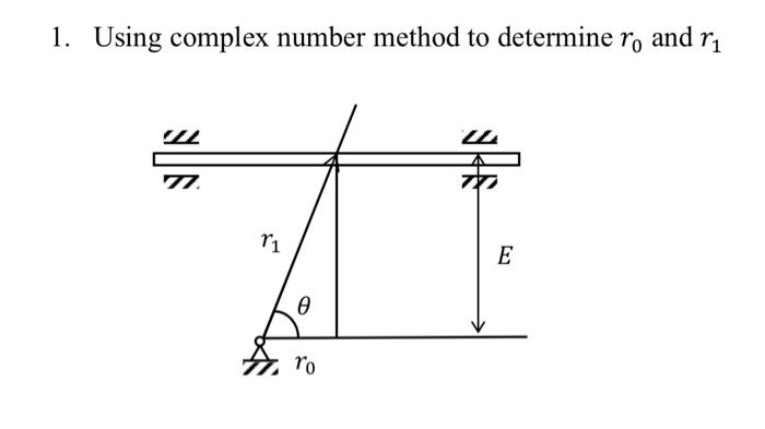 Solved 1. Using complex number method to determine r, and rı | Chegg.com